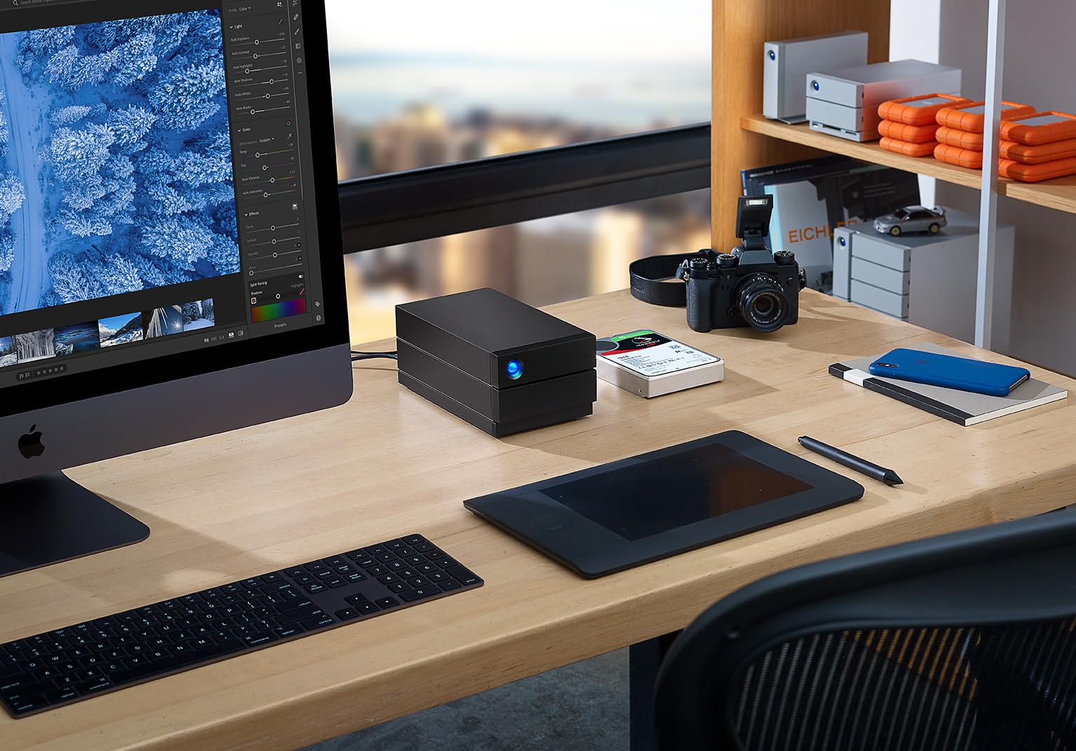 LaCie 2big RAID, 36TB, External Hard Drive Desktop, USB-C, 7.200 RPM, Enterprise Class Drives, for Mac and PC Desktop (STHJ36000800)