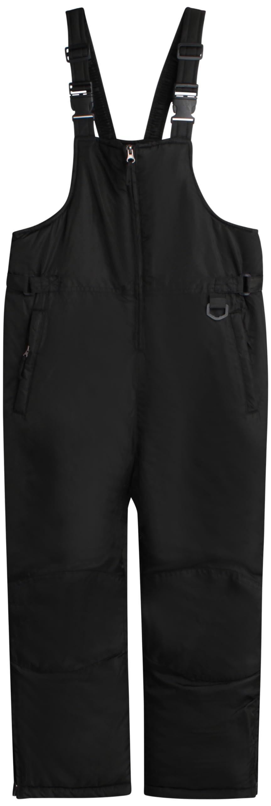 Cherokee Kids' Snow Bib - Boys and Girls Insulated Ski Pants Overalls (4-18), Size 4T, Black