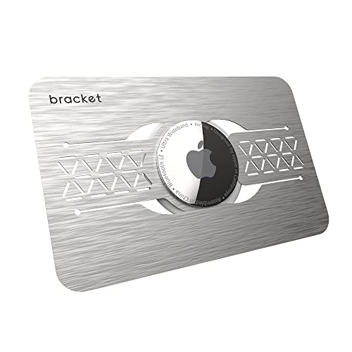 2 Pack Ultra Thin Airtag Card case, Air tag Card Holder for Wallet, Premium Stainless Steel Card Holder of AirTag