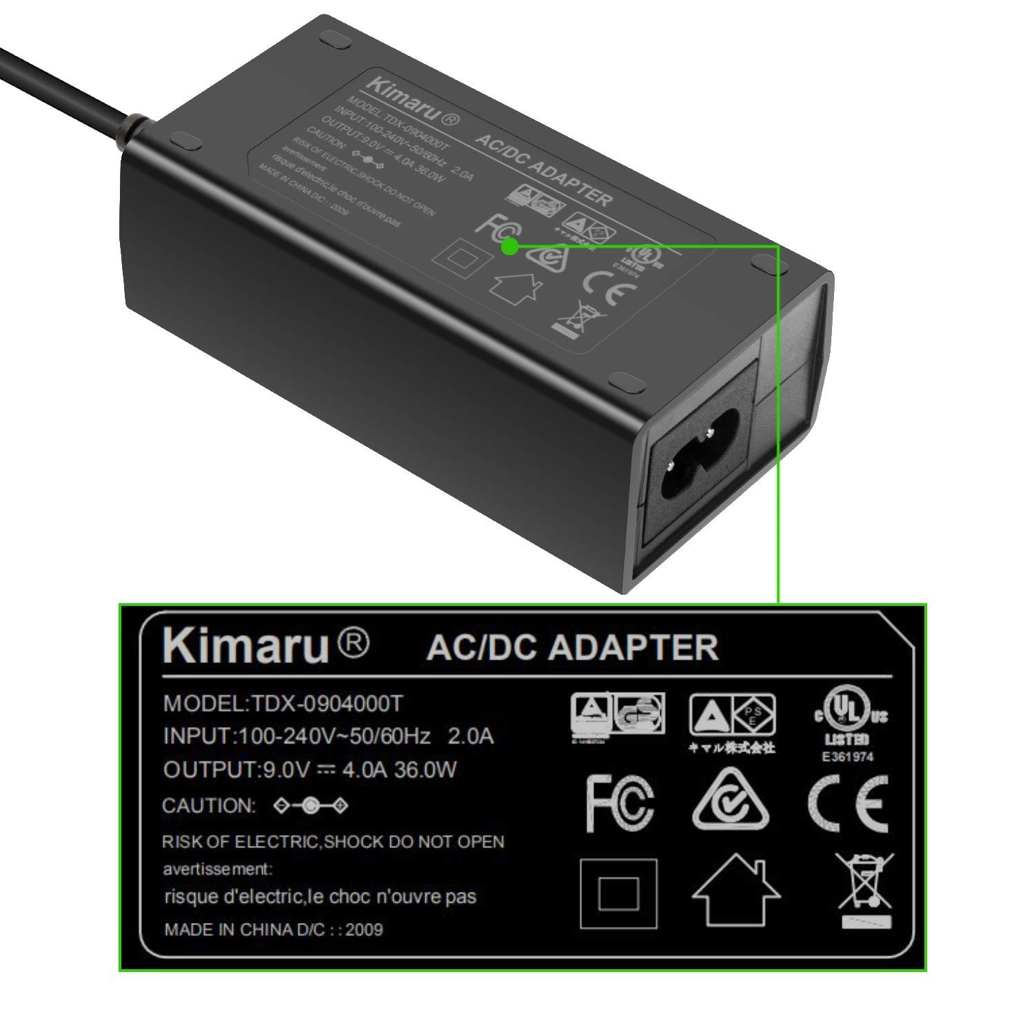 Kimaru EH-5b AC Power Adapter EP-5B DC Coupler EN-EL15 Dummy Battery Kit for Nikon D7500 D7200 D7000 D7100 Z6 Z7 D750 D780 D800 D600 Z5 D500 Z6II Z7II Z8 D810 D610 D800E D810A D850 1V1 Cameras.