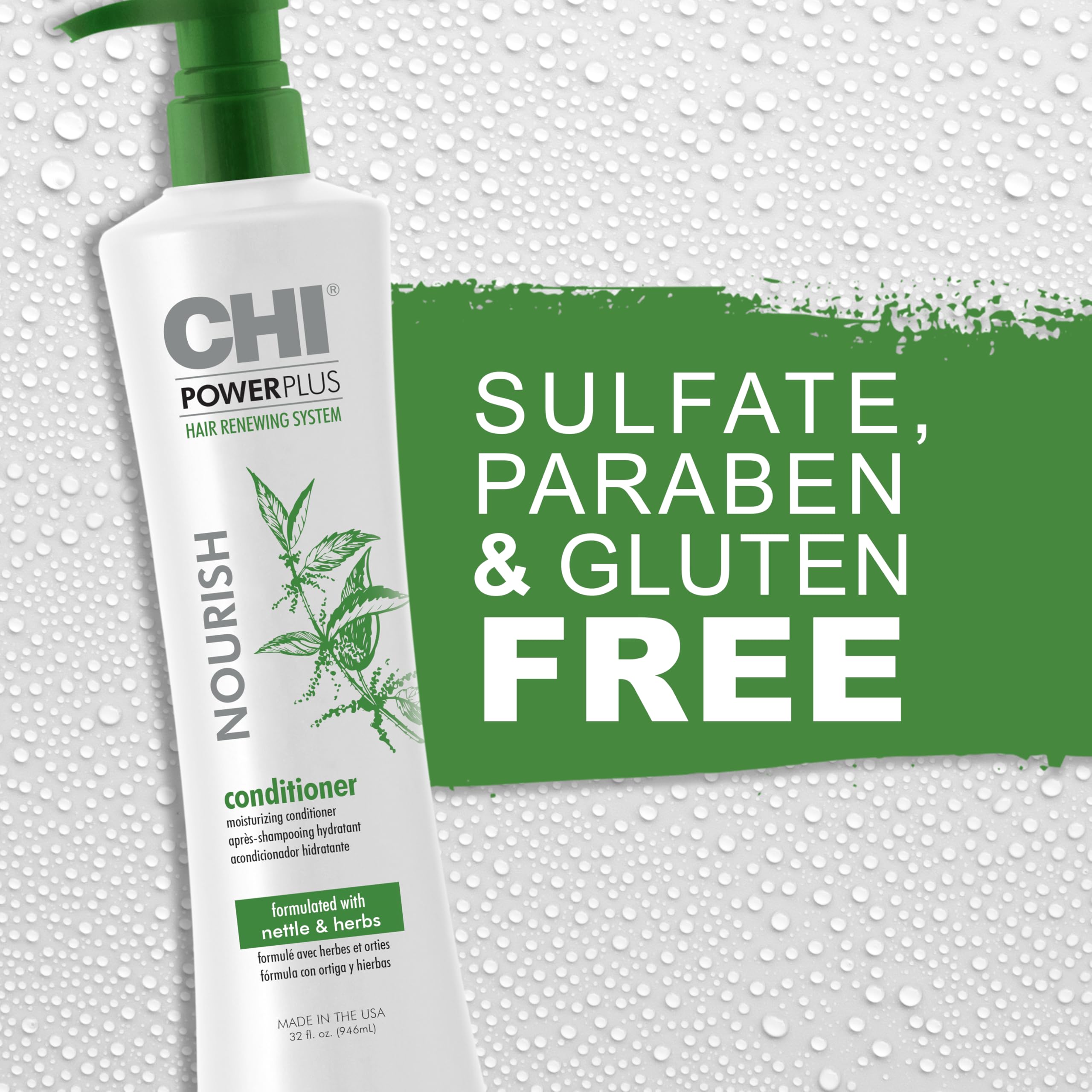 CHI Powerplus Nourish Conditioner Hair Renew System Healthy Scalp, 32 Ounce