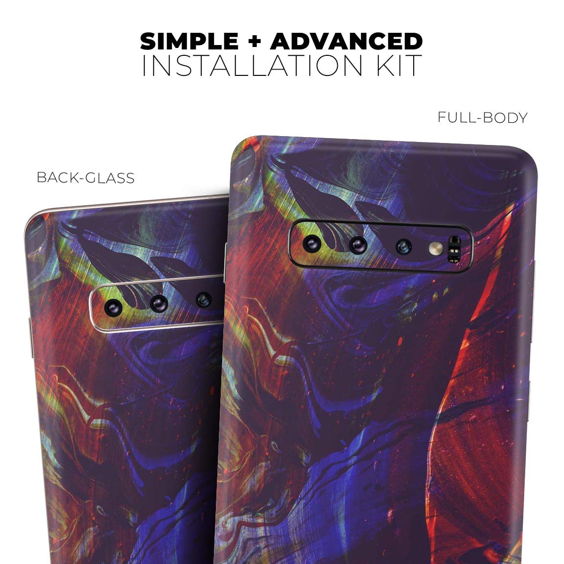DesignSkinz Liquid Abstract Paint Remix V66 Protective Vinyl Decal Wrap Skin Cover Compatible with The Samsung Galaxy S20 (Screen Trim & Back Glass Skin)