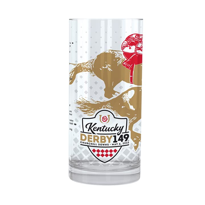 2023 Official 149th Kentucky Derby/Oaks Glass Set - 1 Mint Julep and 1 Wine Glass