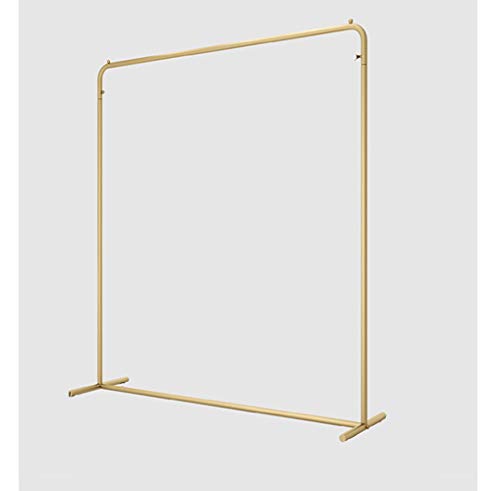 Floorstanding Hanging Carboot Display Rail,Wrought Iron Continental Clothes Rail,Convenient and Practical,Fashion/Golden / 160cm