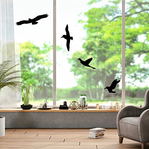Anti-Collision Window Bird Stickers Glass Door Protection Save Birds Window Decals, 12 Pcs (Combinations)
