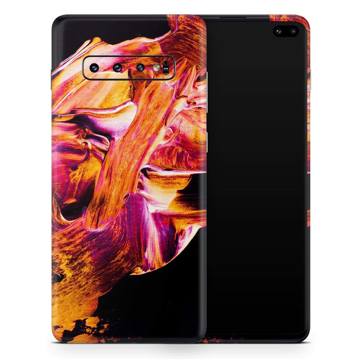DesignSkinz Liquid Abstract Paint V47 Protective Vinyl Decal Wrap Skin Cover Compatible with The Samsung Galaxy S20 (Screen Trim & Back Glass Skin)