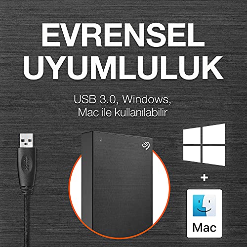 Seagate One Touch, 4TB, Portable External Hard Drive, PC Notebook & Mac USB 3.0, Space Grey, 1 Year Mylio Create, 4 mo Adobe CC Photography, Amazon Excl. (STKB4000405)