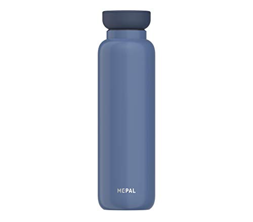 MEPAL, Large Insulated Water Bottle with Lid, BPA Free, Nordic Denim, Holds 30 oz, 1 Count