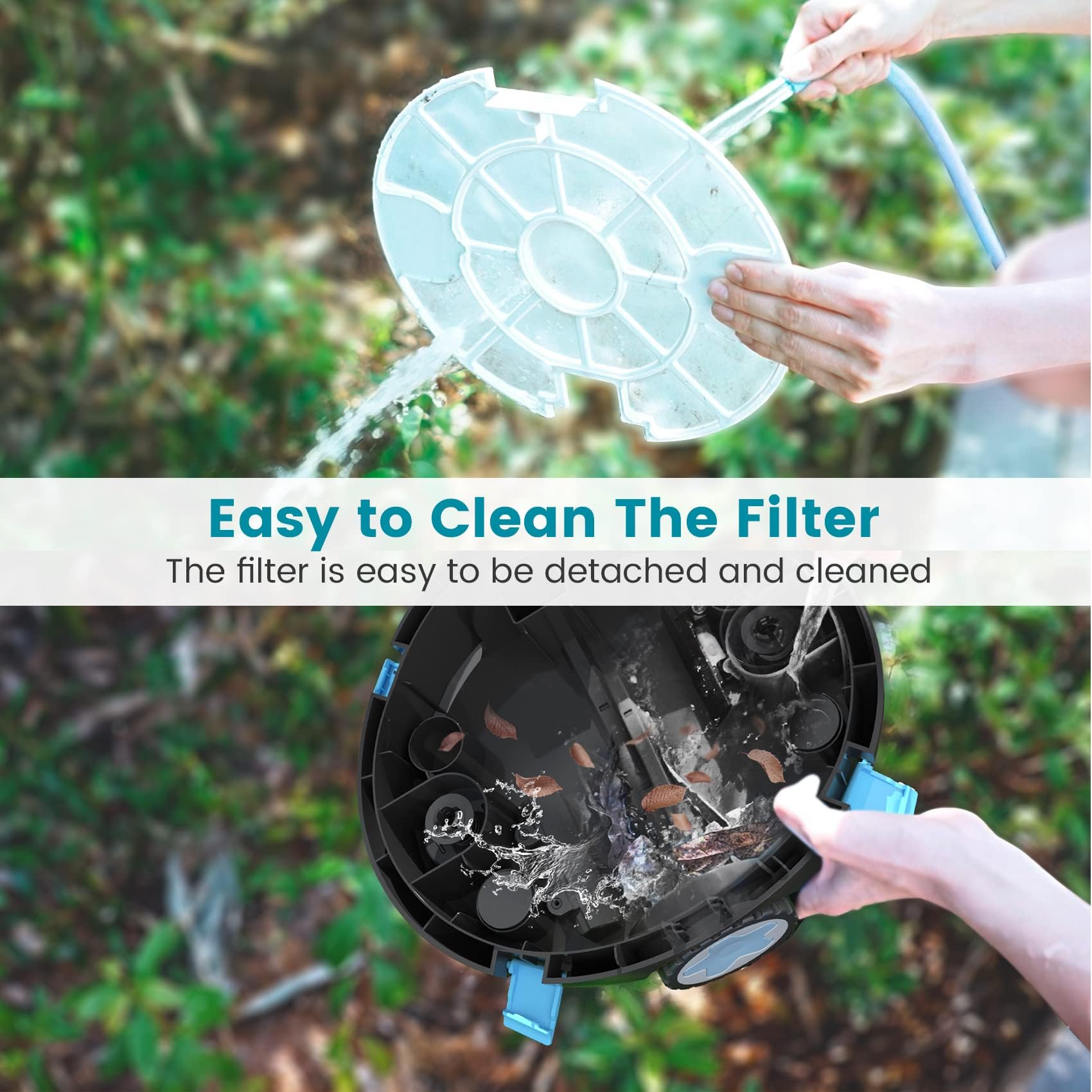 ๐ฎ๐ฌ๐ฎ๐ฏ ๐๐ฅ๐๐ง๐๐๐ TASVAC Cordless Robotic Pool Cleaner, Automatic Pool Vacuum, 90 Mins Runtime, Powerful, Self-Parking, Lightweight, Ideal for Flat Above/In-Ground Pool up to 65 Feet/1100 Sq.Ft