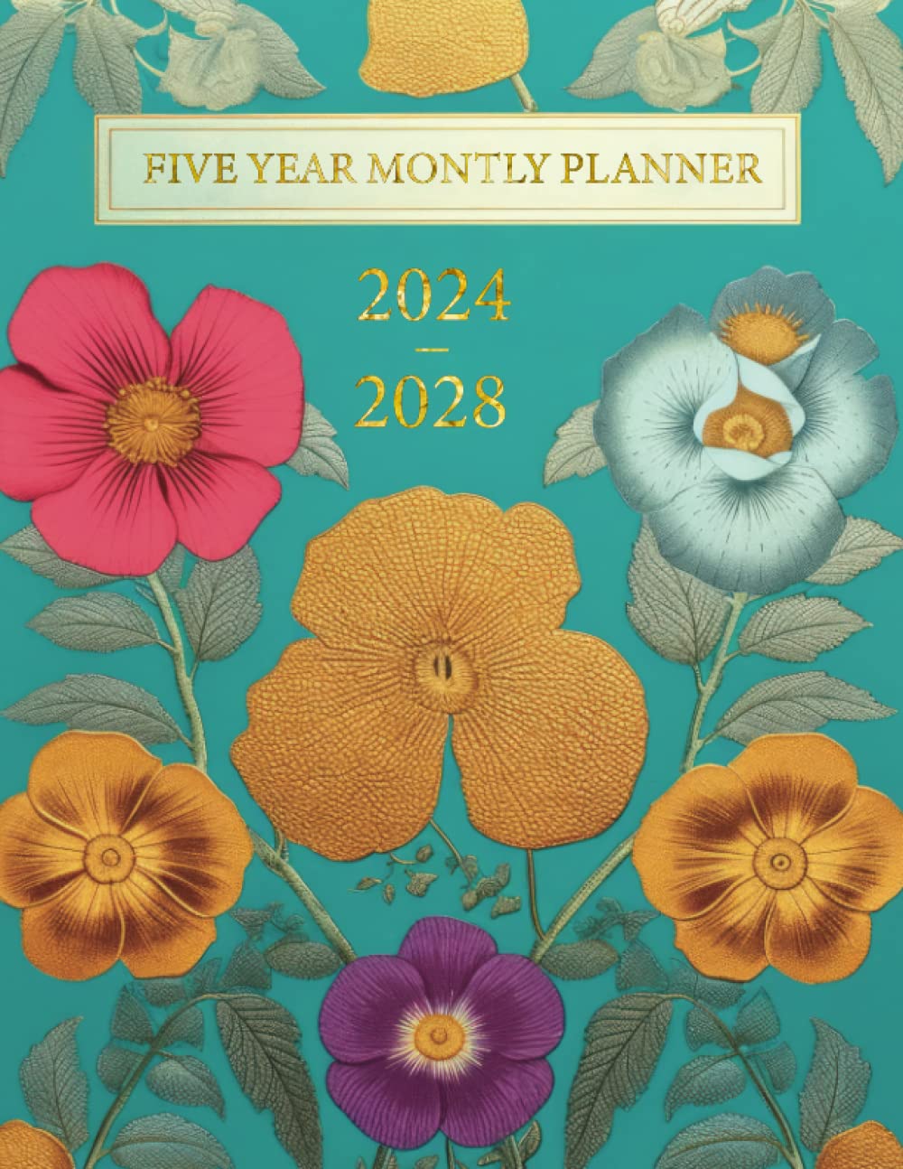 2024-2028 Five Year Monthly Planner: January 2024 - December 2028 Calendar