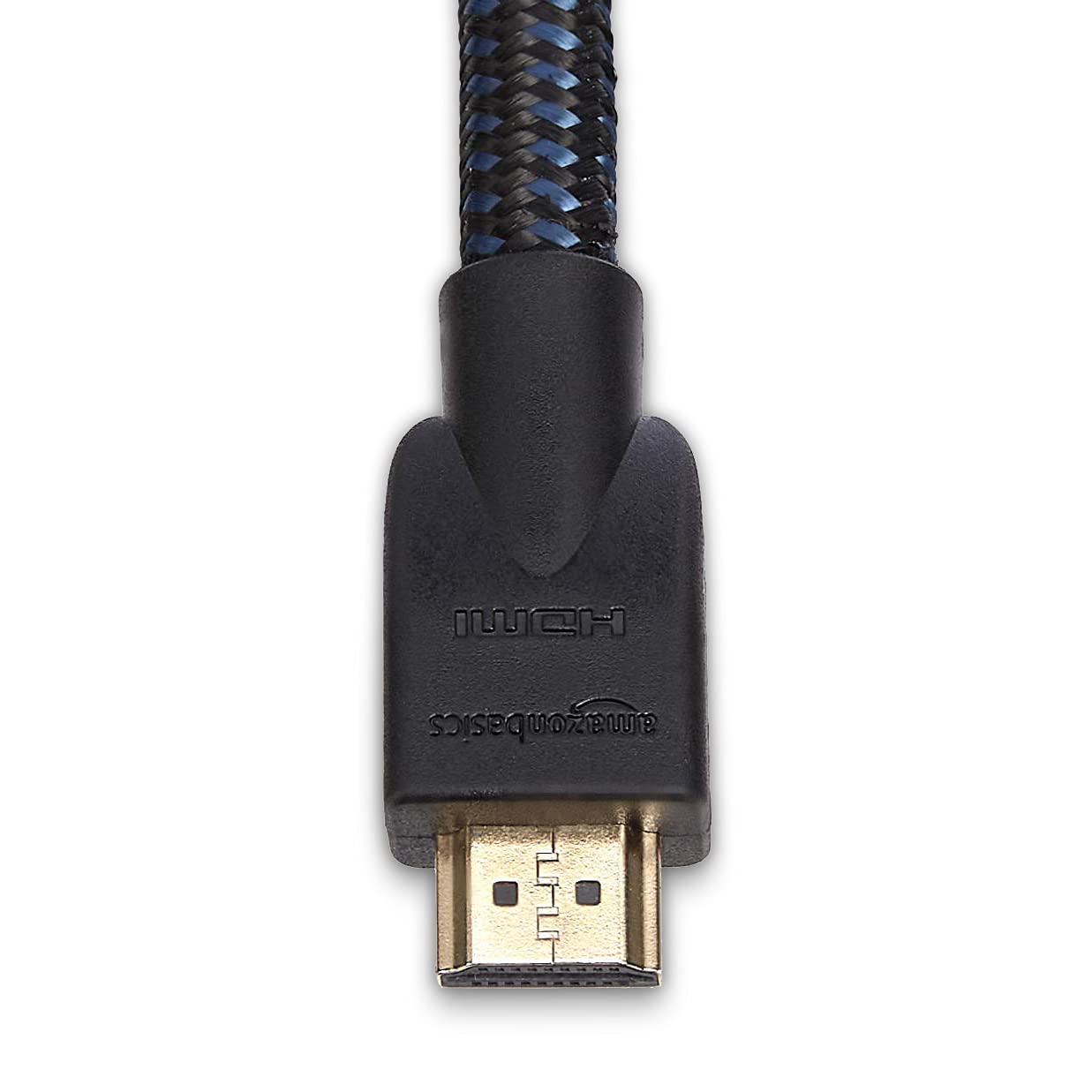 Amazon Basics Nylon-Braided 4K, 18Gbps HDMI to HDMI Cable, 25 Feet & HDMI Coupler, 29 x 22mm, Black - Pack of 2