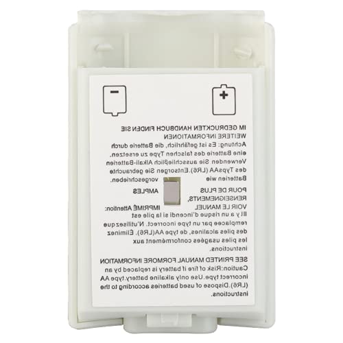 Battery Cover, Shell Case Cover Kit Anti-Abrasion Oil Injection Process Easy to Install for Game Console Controller(White)