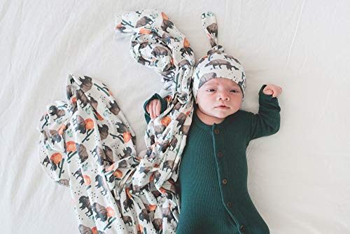 Copper Pearl Large Premium Knit Baby Swaddle Receiving Blanket Bison