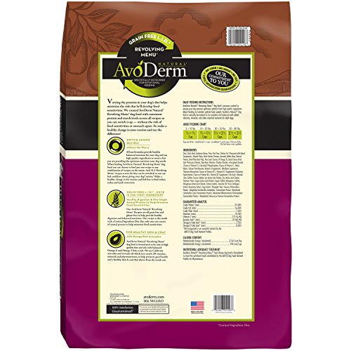 AvoDerm Advanced Sensitive Support Grain-Free Duck Formula Dog Food, Sensitive Stomach, 22lb