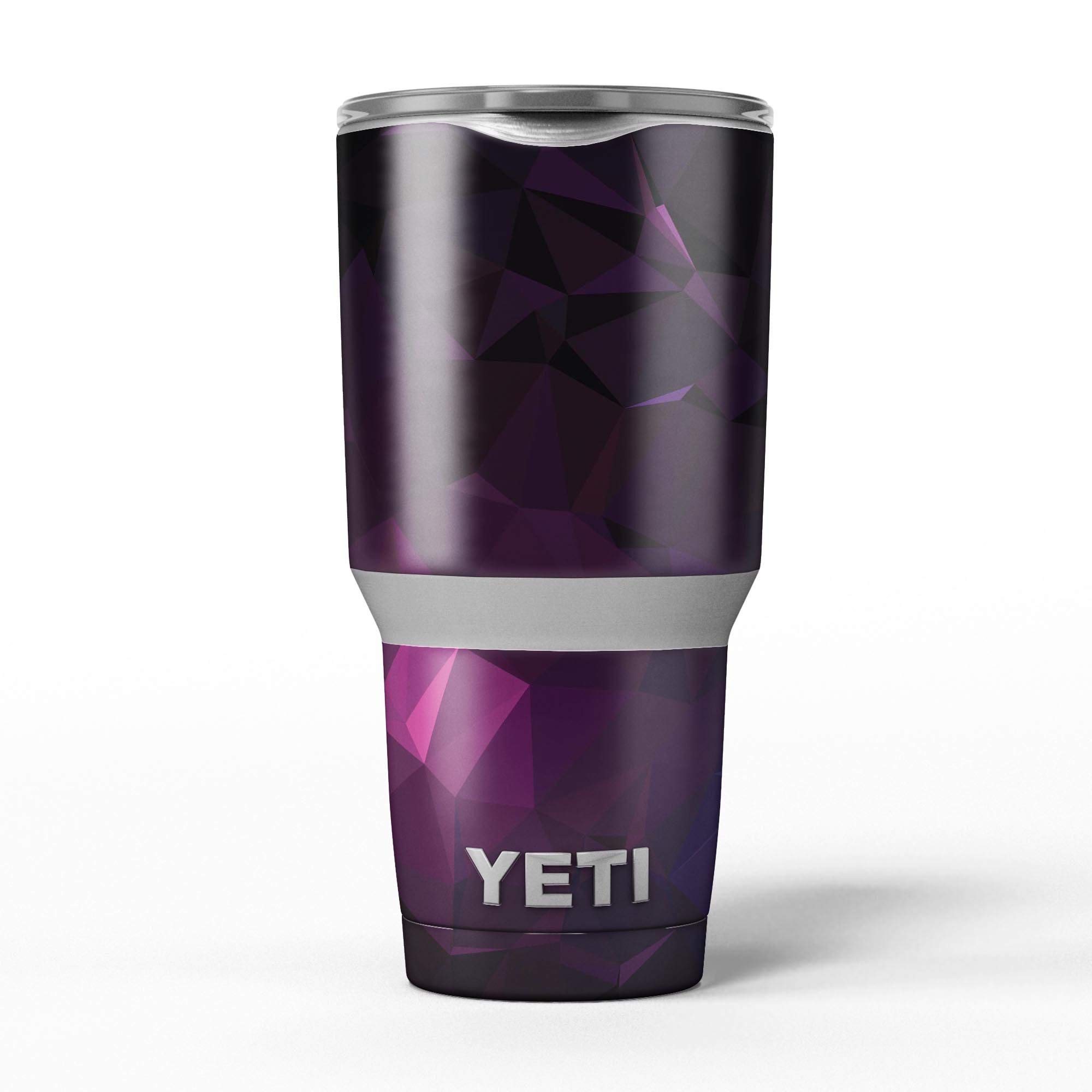 Design Skinz Pink Geometric V10 - Skin Decal Vinyl Wrap Kit Compatible with The Yeti Rambler Cooler Tumbler Cups