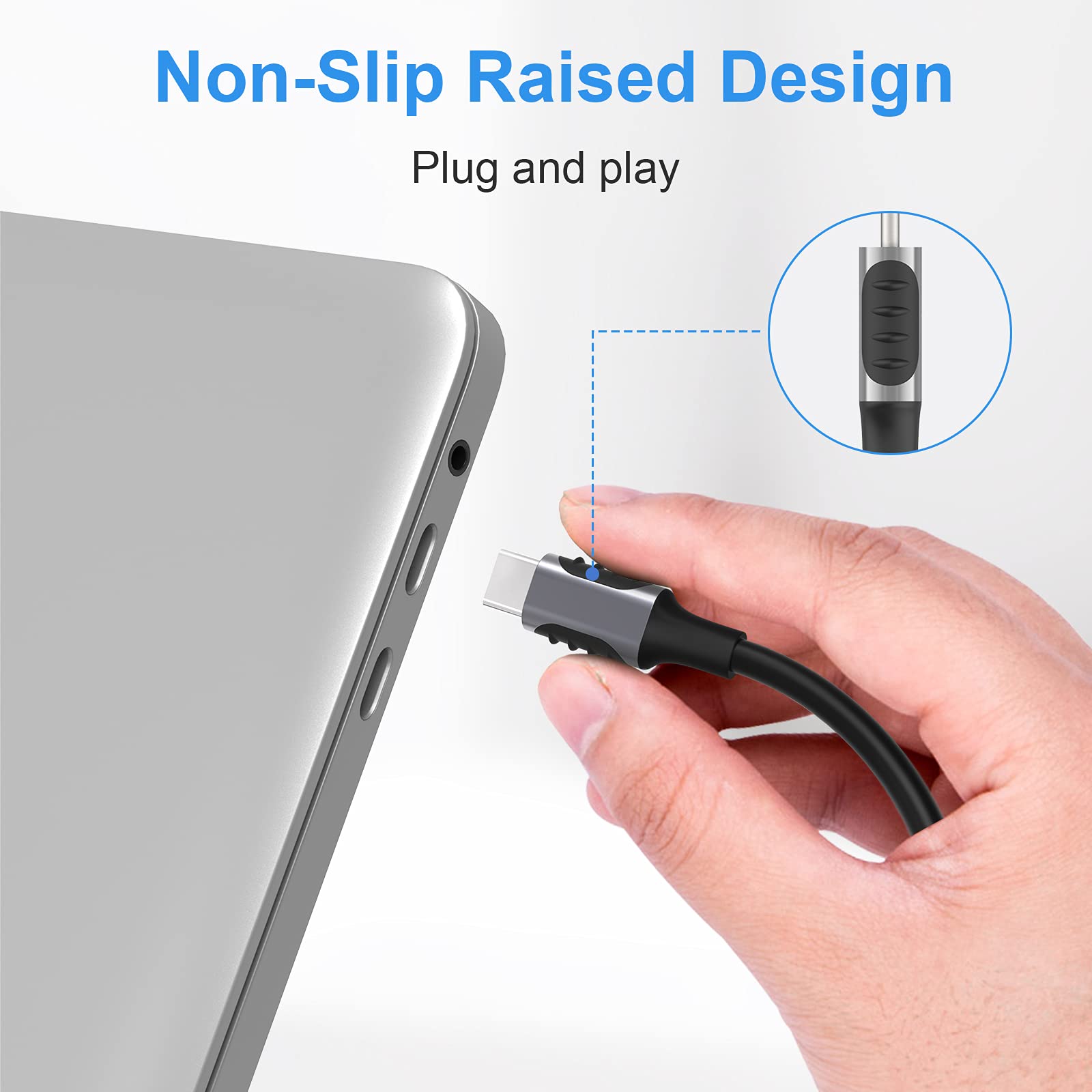 USB C to HDMI Adapter (4K@30Hz，1080P@60Hz),USB Type-C to HDMI Adapter [Thunderbolt 3 Compatible] Compatible with MacBook Pro,Samsung Galaxy S9/S8, Surface Book 2, Dell XPS 13/15, Pixelbook More