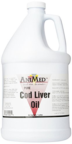 AniMed Cod Liver Oil Pure Supplement for Animals, 1-Gallon