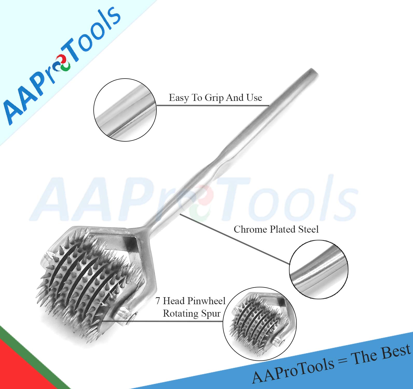 AAProTools Special Edition Pinwheel WARTENBERG Neurological Sensory Diagnostic, 1,3,5,7 Set with Case