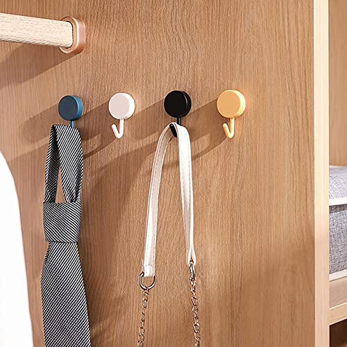 Adhesive Hooks for Hanging Heavy Duty Wall Hooks Self Adhesive Sticky Hooks Waterproof Hooks for Keys Bathroom Shower Outdoor Kitchen Door Home Bathroom Hooks for Towels (Blue, One Size)