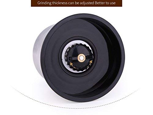 BlueSnail Stainless Steel Manual Grips Glass Salt Pepper Grinder Seasoning Bottle (7.5", Silver)