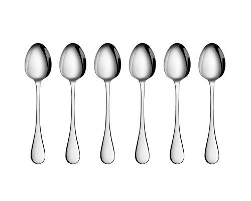 Artaste 59311 Rain 18/10 Stainless Steel Teaspoon, 6.25-Inch, Set of 12, Silver