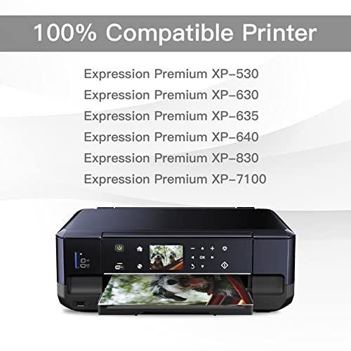 BeOne 410XL Ink Cartridges Remanufactured Replacement for Epson 410 XL T410 T410XL to Use with Expression XP-530 XP-630 XP-635 XP-640 XP-830 XP-7100 (2 Black)