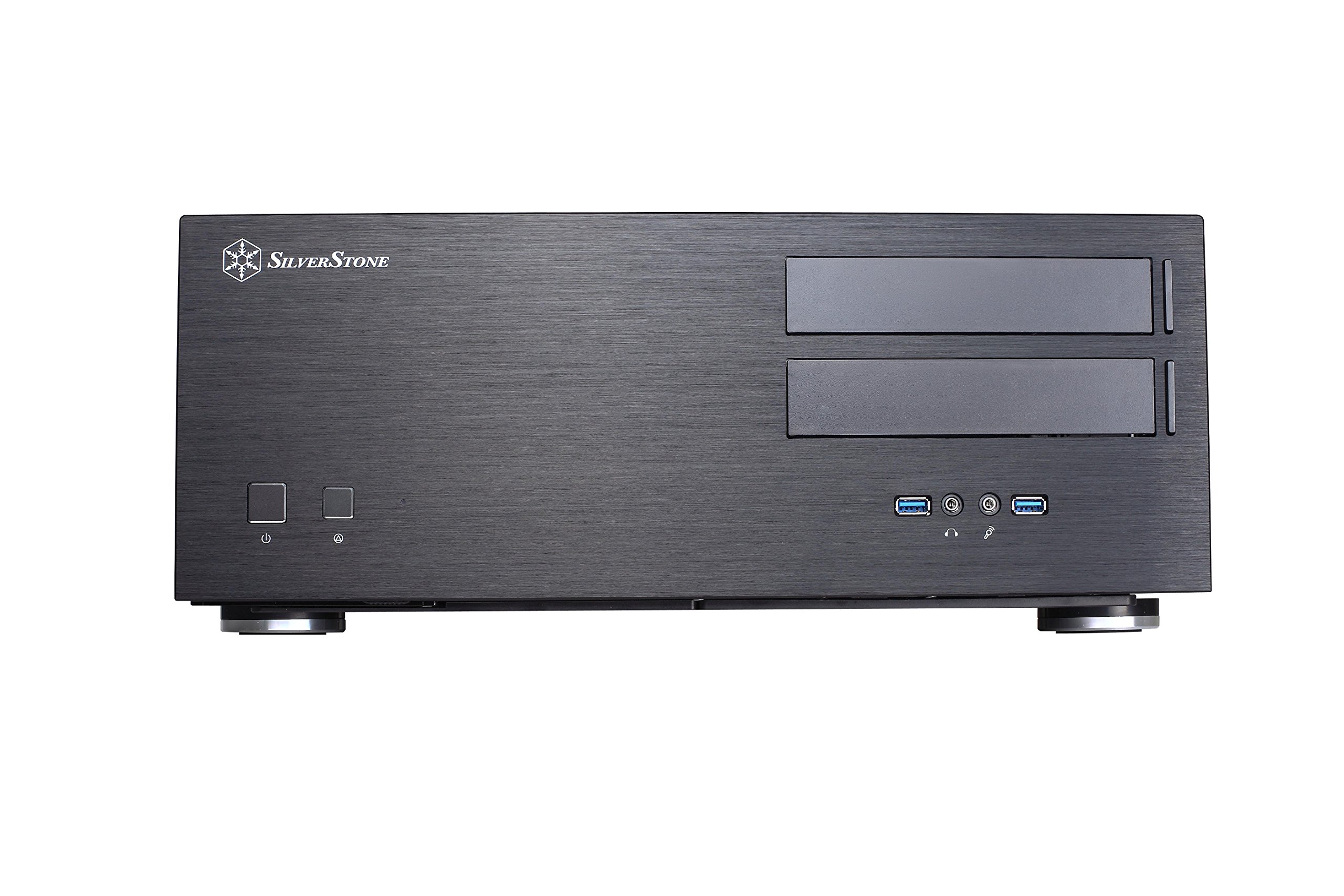 SilverStone Technology GD08B Home Theater Computer Case with Aluminum Front Panel for E-ATX/ATX/Micro-ATX Motherboards GD08B-x