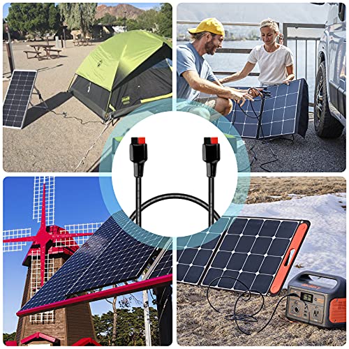 20FT 14AWG Solar Extension Cable with 45A Connectors for GZ Yeti /G500 Solar Generator, Portable Power Station and Renogy, Boulder 200 Solar Panels (20FT)