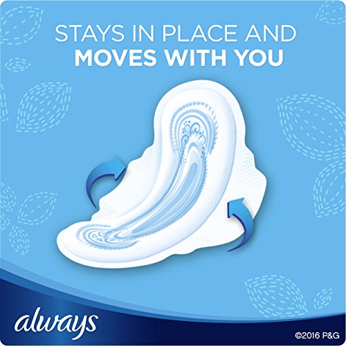 Always Regular Maxi Pads with Wings, Unscented