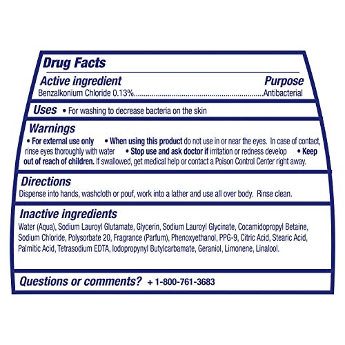 Dove Body Wash For All Skin Types Antibacterial Body Wash Protects from Dryness, 22 Fl Oz (Pack of 4)