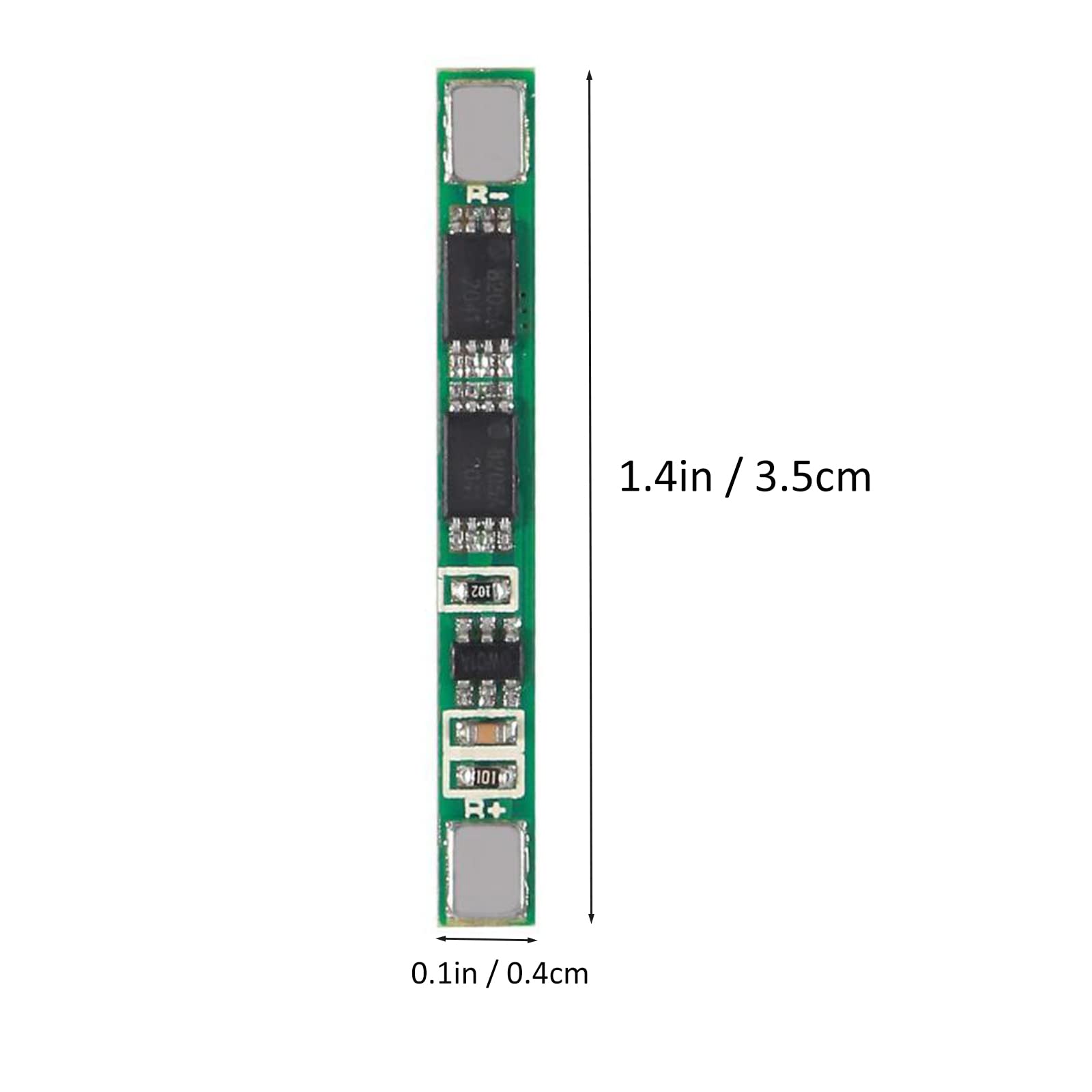 AEDIKO 20pcs 1S 3.7V 4A 18650 Charger PCB BMS Protection Board for Li-ion Lithium Battery Cell