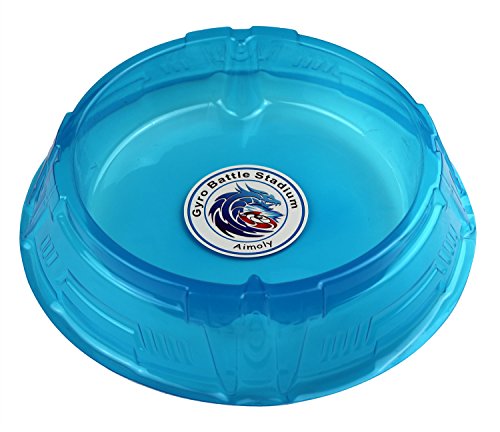 Aimoly Stadium Battle Arena Training Ground Super Vortex Attack Type for Beyblade Battling Game (Circular Blue)