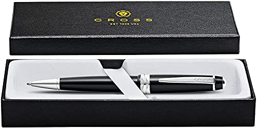 Cross Bailey Light Polished Resin Refillable Ballpoint Pen, Medium Ballpen, Includes Premium Gift Box - Black