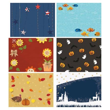 2024 Photo Fun Scrapbook Wall Calendar, 12-Inch x 9-Inch Size Closed, 18-Inch Size Open, Large Bookstore-Quality, DIY Spiral-Bound Hanging Monthly Wall Calendars for Kitchen & Office, by Current