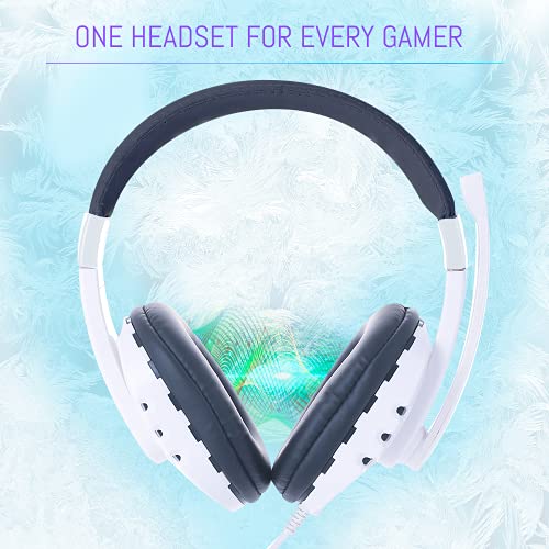 Gaming Keyboard and Mouse and Gaming Headset & Mouse Pad, Wired LED RGB Backlight Bundle for PC Gamers Users - 4 in 1 White Edition Hornet RX-250