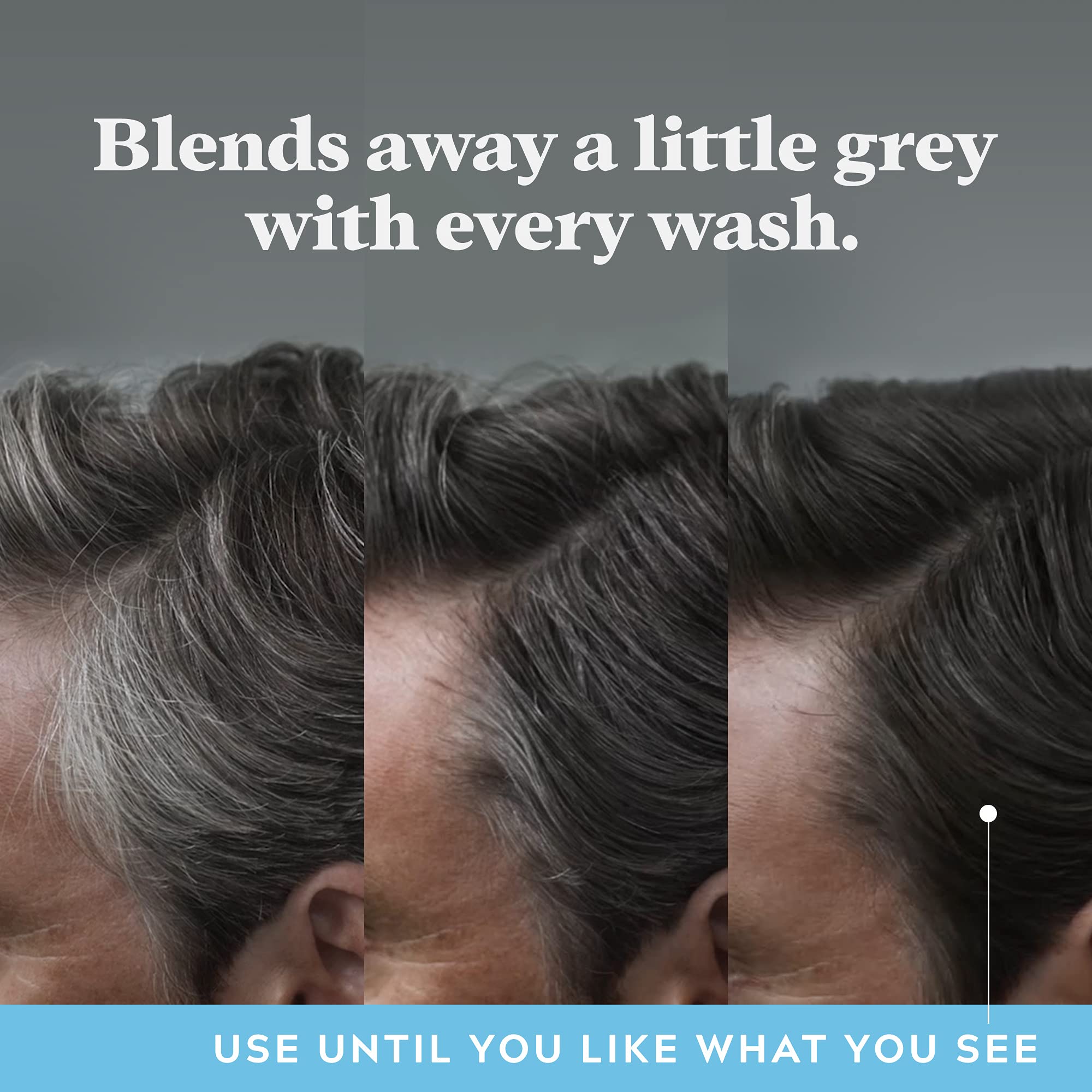 Just For Men Control GX Grey Reducing Anti-Dandruff Shampoo, Gradual Hair Color, Controls Dandruff with Zinc Treatment, 4 Fl Oz - Pack of 3 (Packaging May Vary)