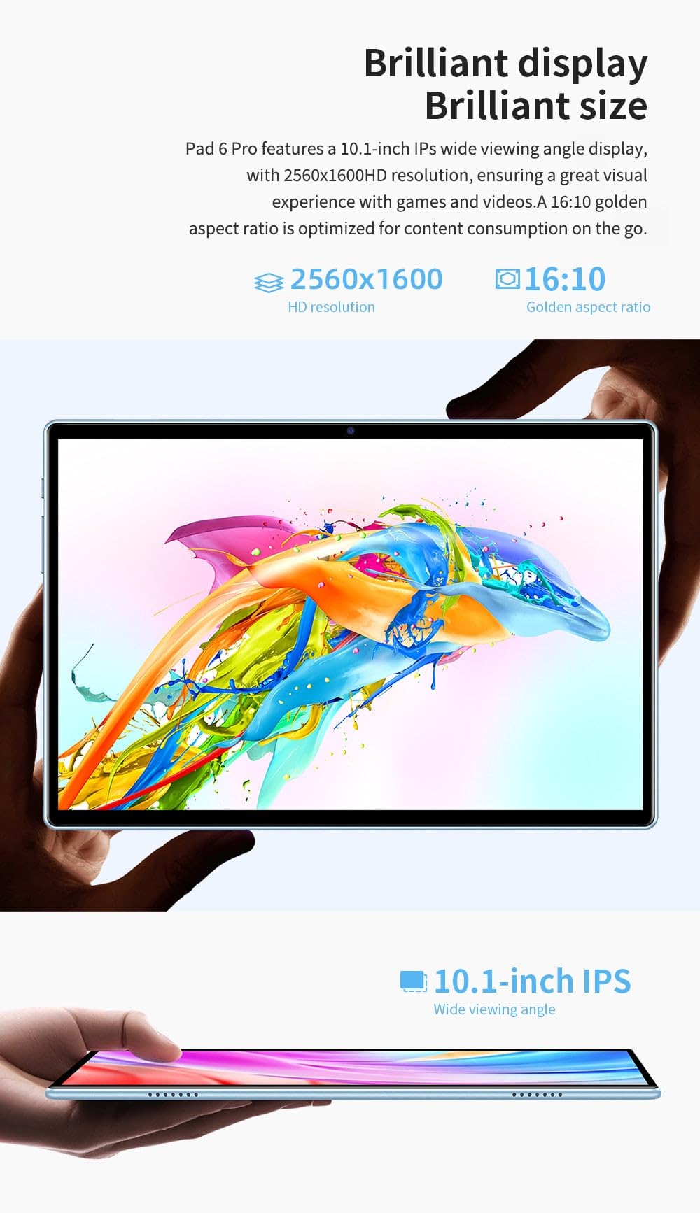 2023 Global Version Pad 6 Pro 12gb ram 512gb ROM Touch Tablet Android 13 Snapdragon 870 10 Core Tablet PC 5G WiFi Dual SIM Card Grey add Keyboard / 10GB 256GB