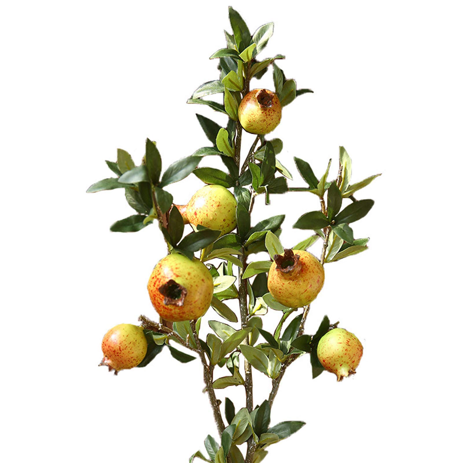 æ— 3 Pack Artificial Pomegranate Branches, 31.5 Inch Faux Rosehip Berries Flower Stem Simulation Long Stem Fruit Bouquet for Garden Home Restaurant Patio Shop Window Decor