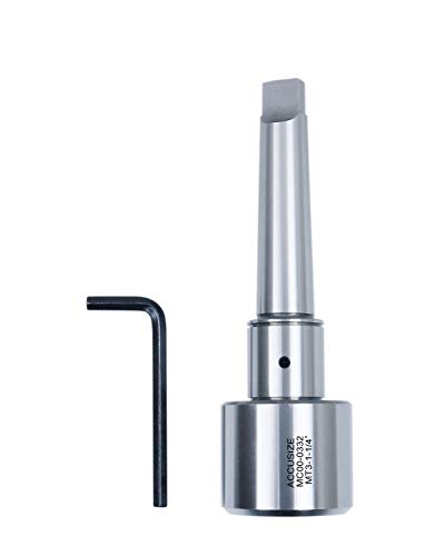 Accusize Industrial Tools Annular Cutter Arbor, Mt3 to 1-1/4'' Weldon Shank for Drill-Use Annular Cutter on Drill Press, Mc00-0332