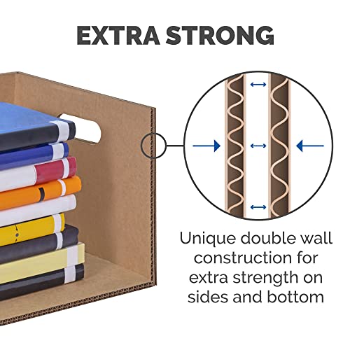 Bankers Box SmoothMove Classic Moving Boxes, Tape-Free Assembly, Easy Carry Handles, Small, 15 x 12 x 10 Inches, 15 Pack (7714209)