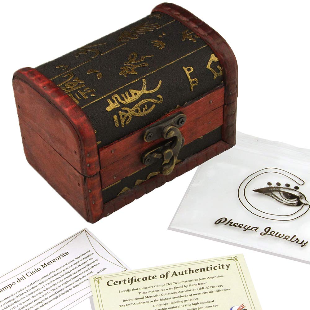 Large Massive 10-330 Grams Meteorite Specimen, Campo Del Cielo Meteorite with Gift Box, Moon Rock Sample, Astronomy Gifts for Space Fans, Great for Science Classrooms, Rocks Collection