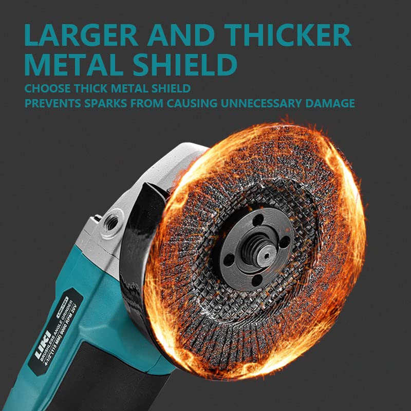 20V Cordless Angle Grinder, 4-1/2''Cordless Grinders, Metal Cut Off/Polish Tool,With 2.0Ah Battery& Charger, For Cutting And Grinding