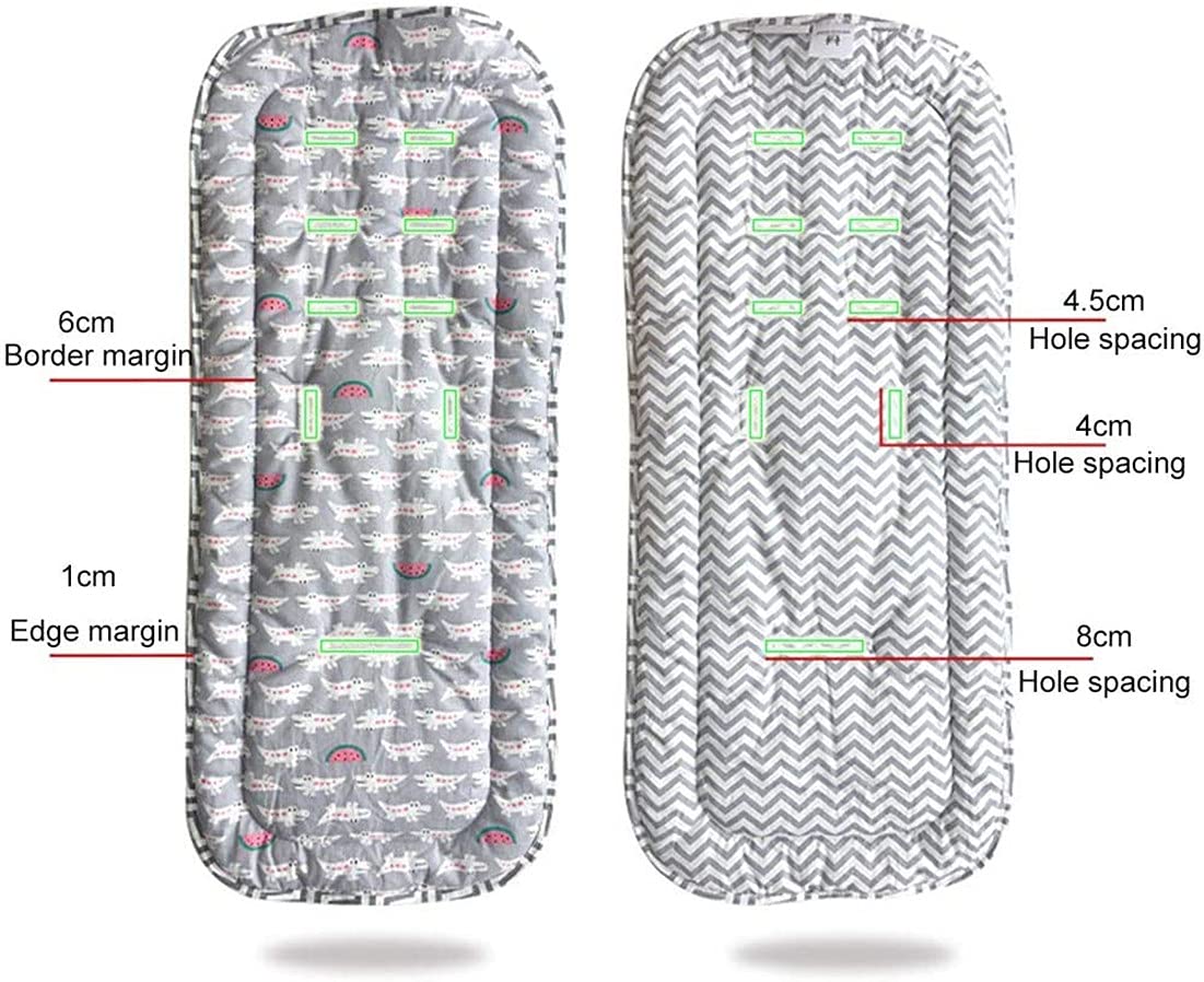 LXLUOO Baby Stroller Seat Liner,Stroller Mat,Infant Cushion Pad, Universal Seat Cushion Pad for Pushchair Buggy and Car Seat (C)
