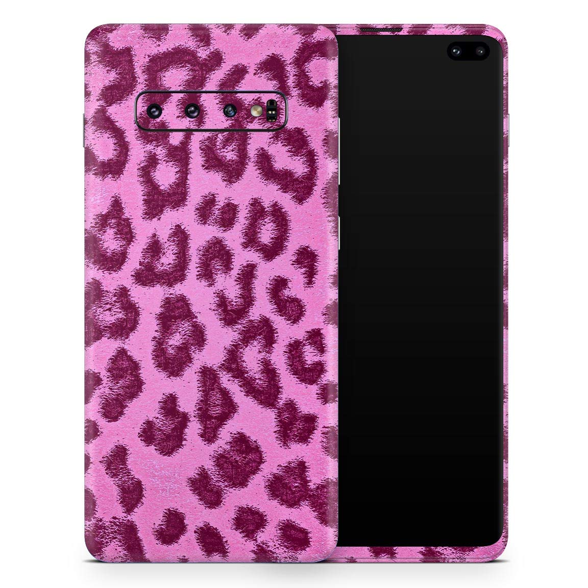 DesignSkinz Neon Pink Cheetah Animal Print Protective Vinyl Decal Wrap Skin Cover Compatible with The Samsung Galaxy S20 (Screen Trim & Back Glass Skin)