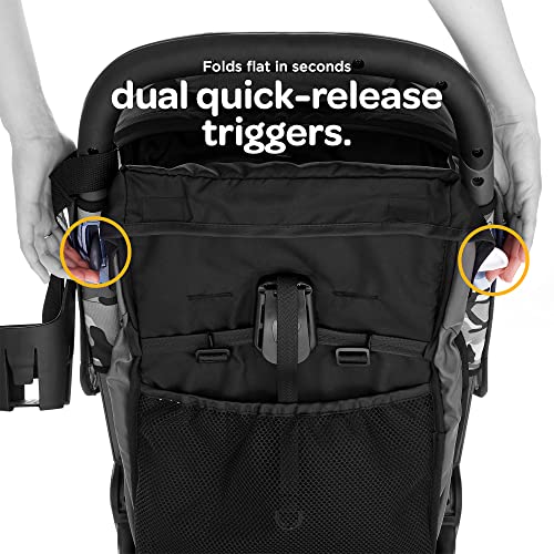 Larktale chit Chat Plus | Lightweight Full-Featured Stroller for Newborns and Toddlers | Compact Folding Stroller for Travel Featuring Eco-Friendly Materials and One-Handed Steering, Barossa Red