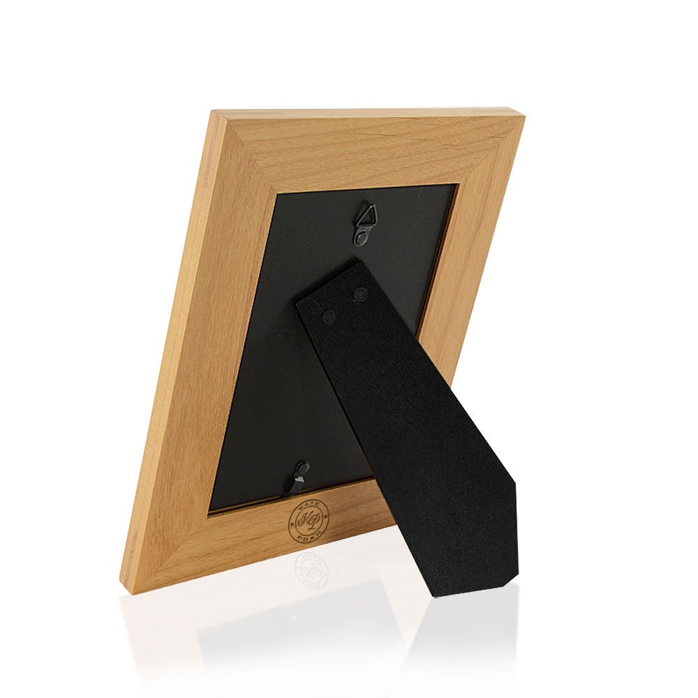 KATE POSH Tiny Miracle Engraved Natural Wood Picture Frame, New Baby Frame Gift, New Mom, New Dad, Newborn Baby Gift, Gender Reveal Gift (4x6 Vertical)