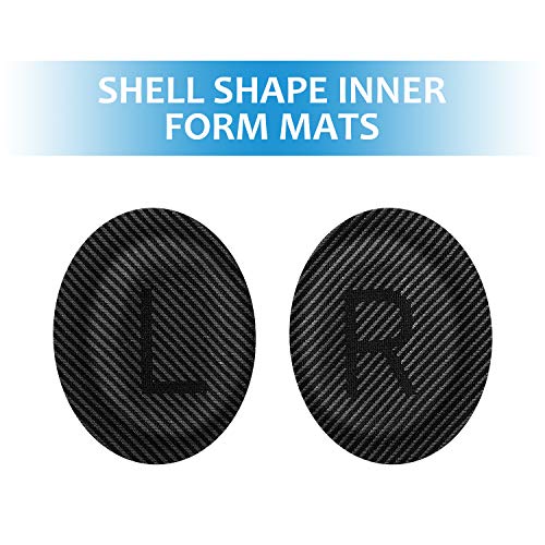 Replacement Ear Pads for Bose QC35, Ear Cushion Kits with Memory Form Compatible with QuietComfort 35 Headphones(1Pair Black)