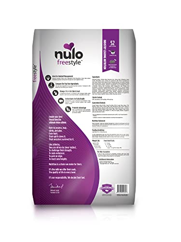 Nulo Freestyle Cat & Kitten Food, For Hairball Management, Premium Grain-Free Dry Small Bite Kibble, All Natural Animal Protein Recipe with BC30 Probiotic for Digestive Health Support