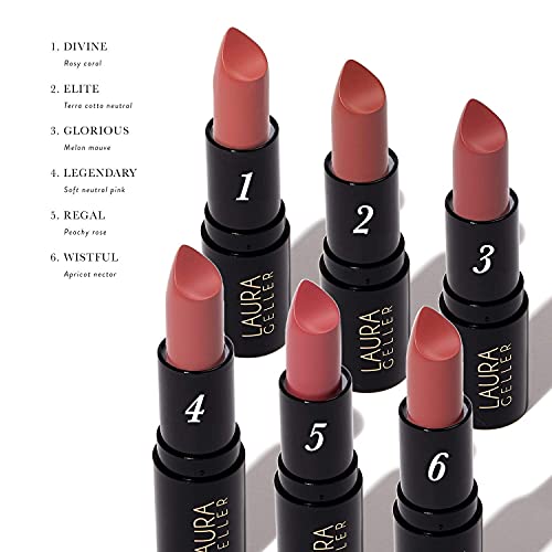 LAURA GELLER NEW YORK Modern Classic Lipstick - Glorious - Ultra-Rich Color - Luxurious and Lightweight - Cream Finish
