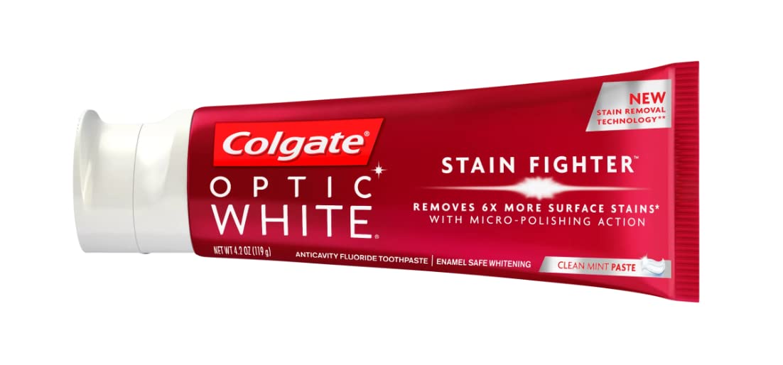 COLGATE OPTIC WHITE STAIN FIGHTER CLEAN MINT